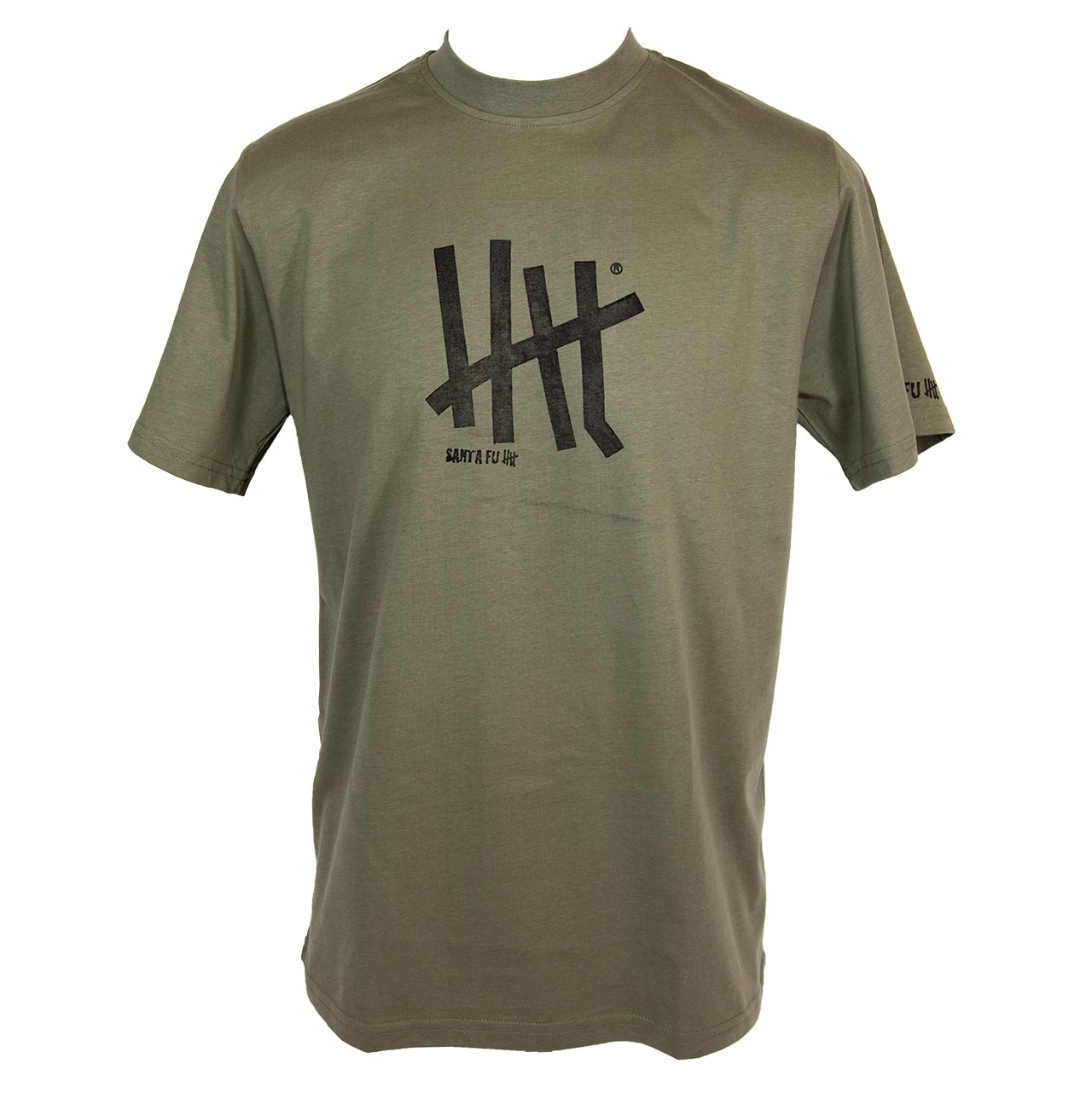 T-Shirt oliv, "Motiv Five" | Herren | Kleidung | Produkte | SANTA FU