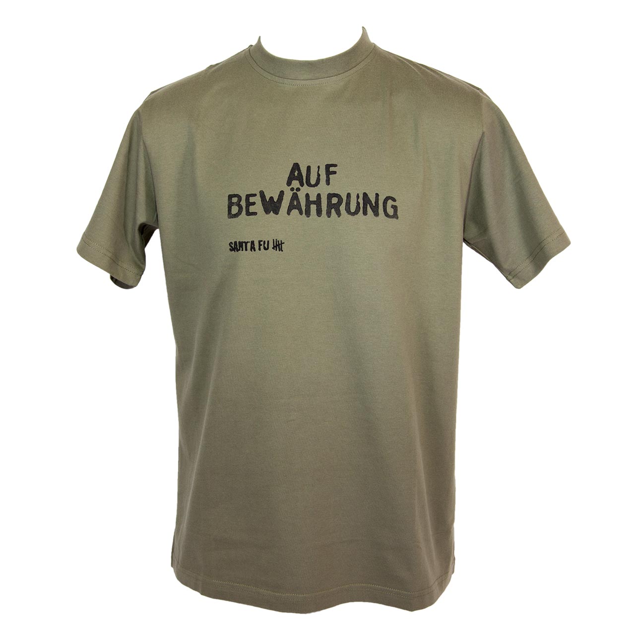 T-Shirt oliv, "Auf Bewährung" | Herren | Kleidung | Produkte | SANTA FU