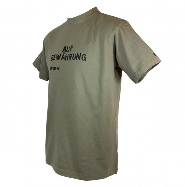 T-Shirt oliv, "Auf Bewährung" | Herren | Kleidung | Produkte | SANTA FU